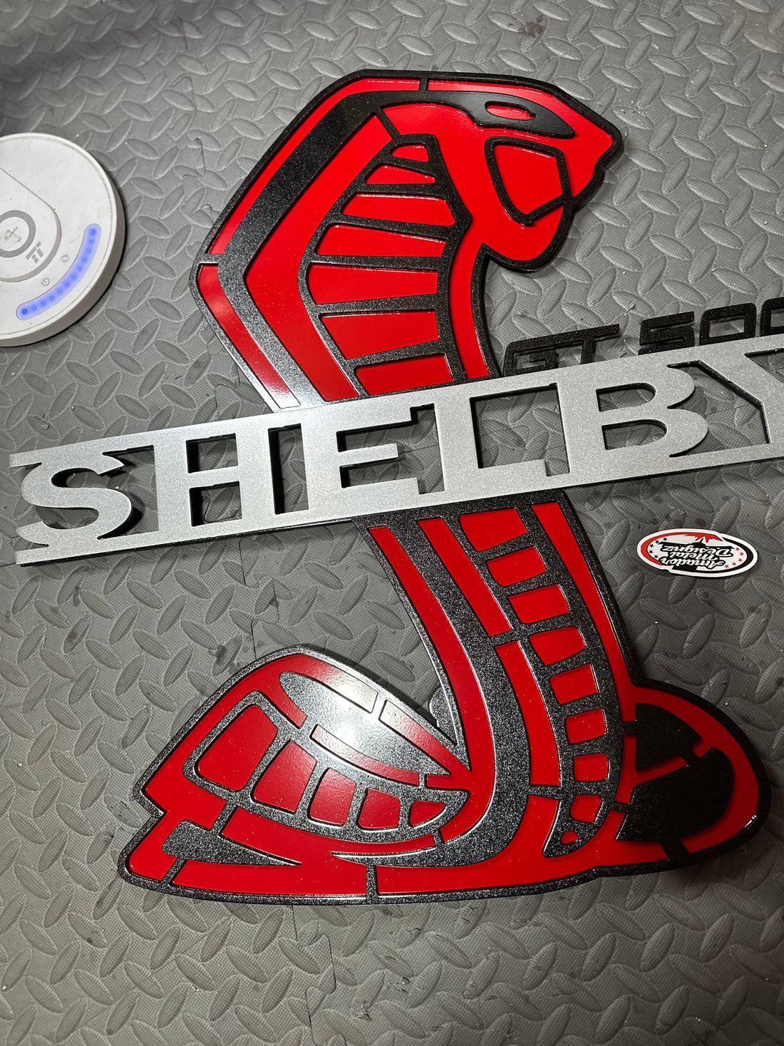 RED SHELBY HOOD PROP – USHELBYSIGNS